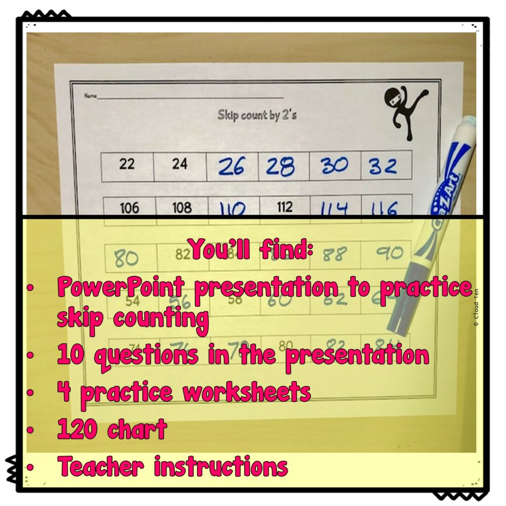 Skip counting by twos | Made By Teachers