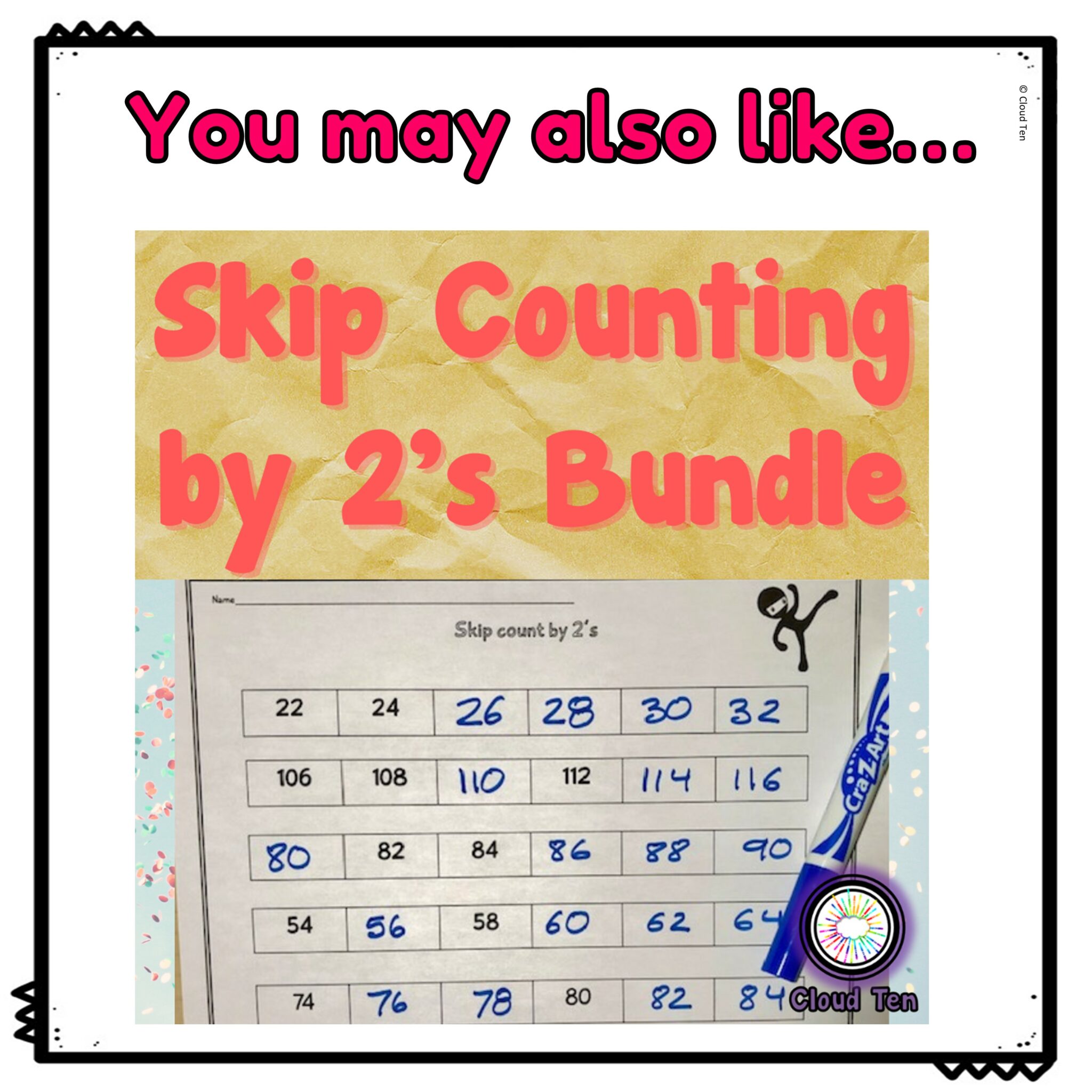 Skip counting by twos | Made By Teachers