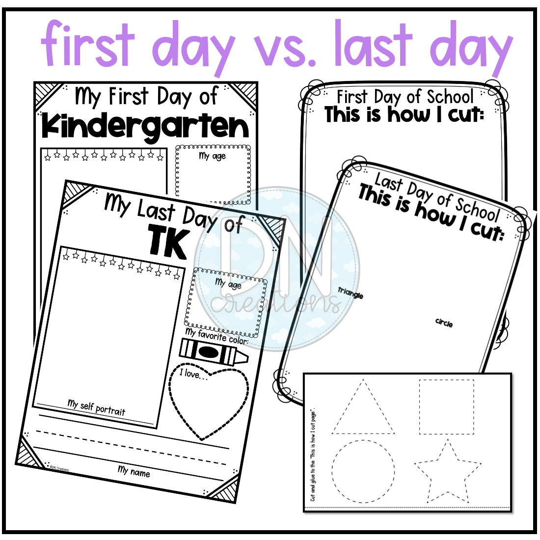 Kindergarten & TK End of the Year Bundle | TK Last Week of School ...