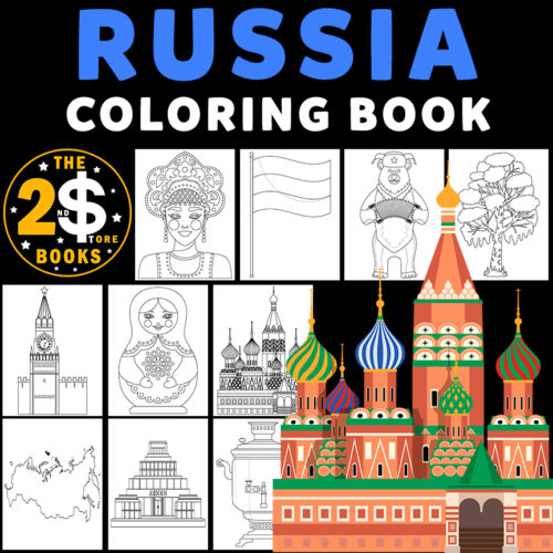 Russia Country Coloring Book - 15 Pages | Made By Teachers