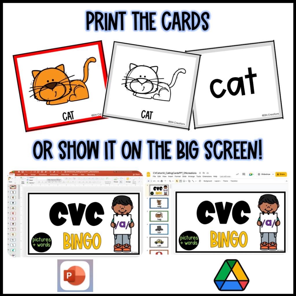 CVC Bingo Bundle l Short Vowel Bingo Set l l CVC Games | Made By Teachers