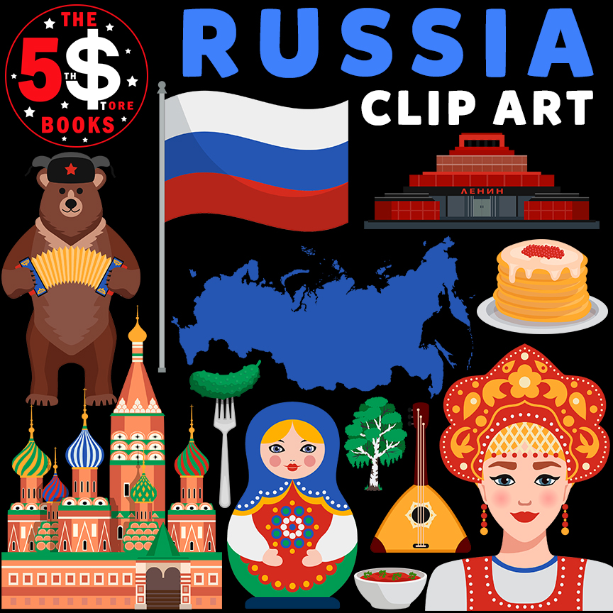 Russia Country Clipart Mix Bundle N° 6 - 30 Items | Made By Teachers