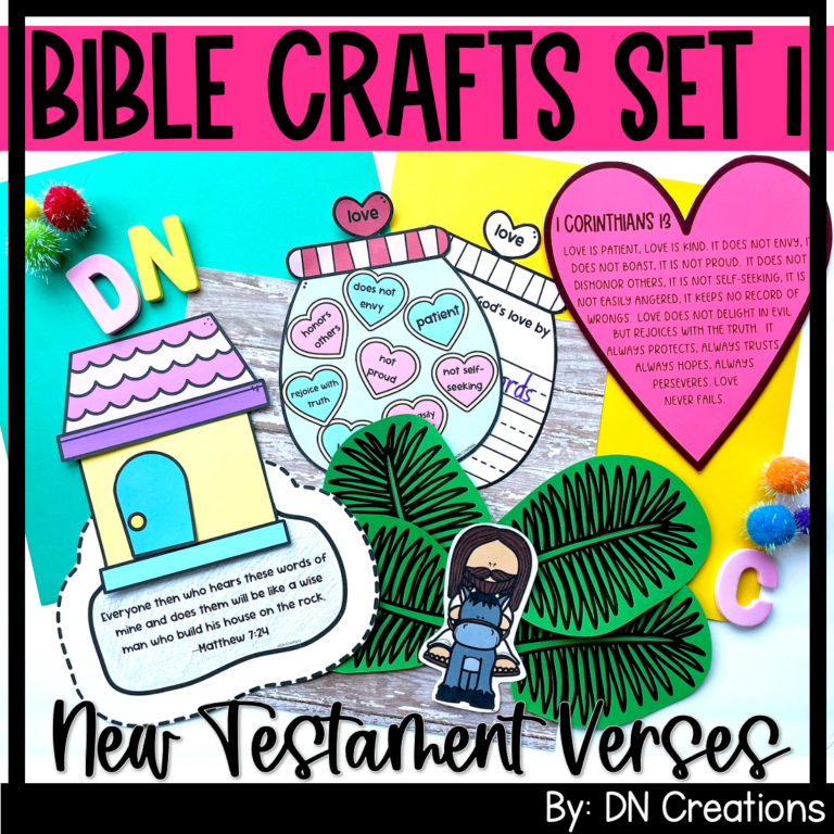 Bible Craft Set 1 | New Testament Bible Crafts for Sunday School | Made ...