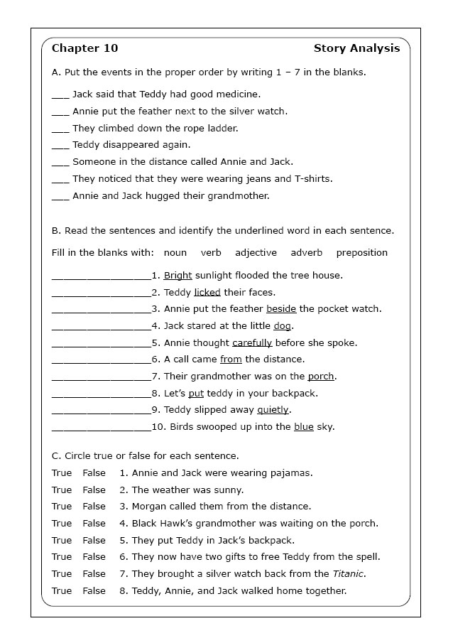 Magic Tree House "Buffalo Before Breakfast" worksheets | Made By Teachers
