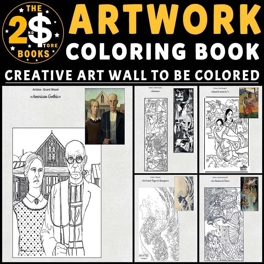 American Gothic Coloring Page