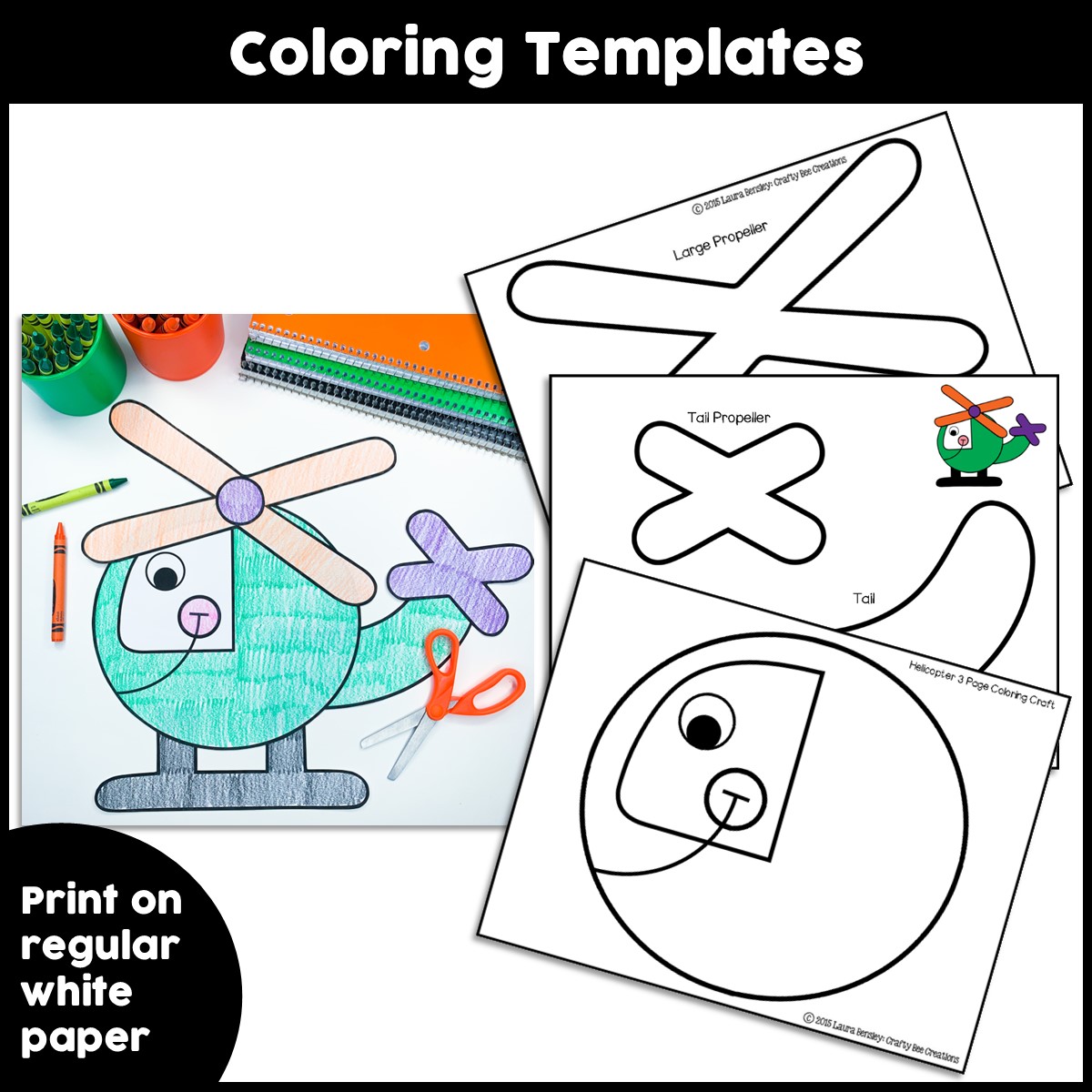 Helicopter Craft | Transportation Crafts | Transportation Activities ...