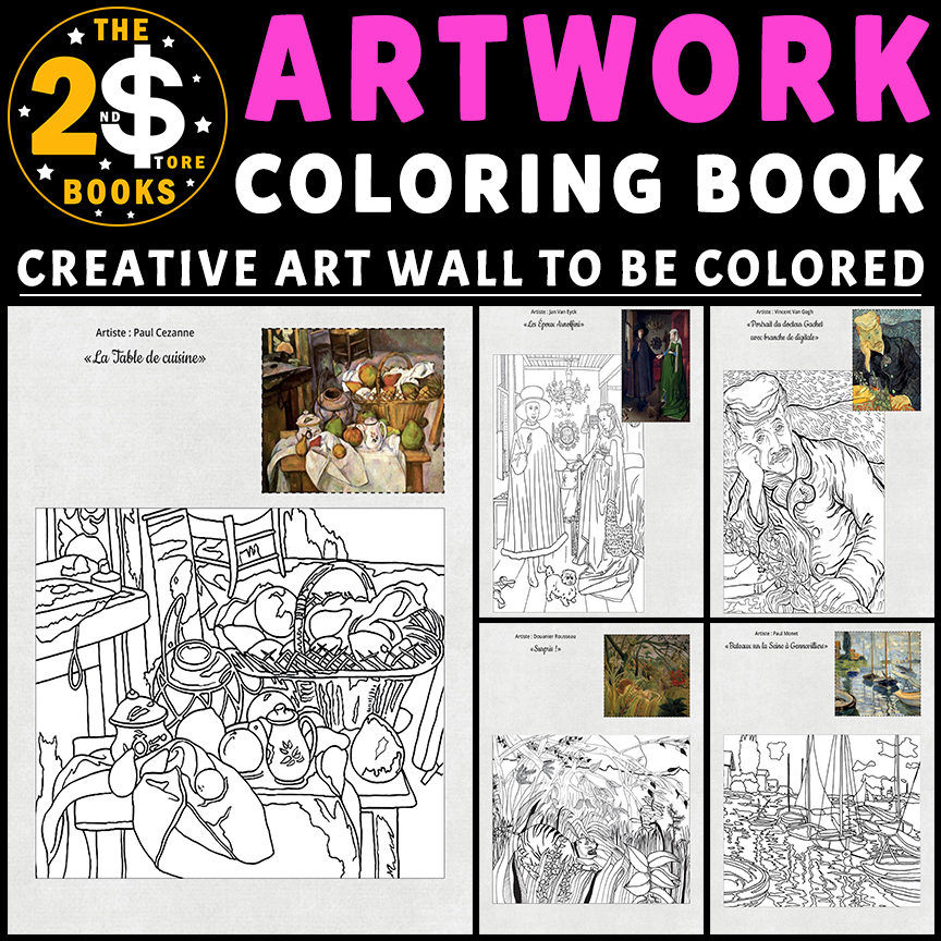 Artwork Coloring Book - 5 Pages | Made By Teachers