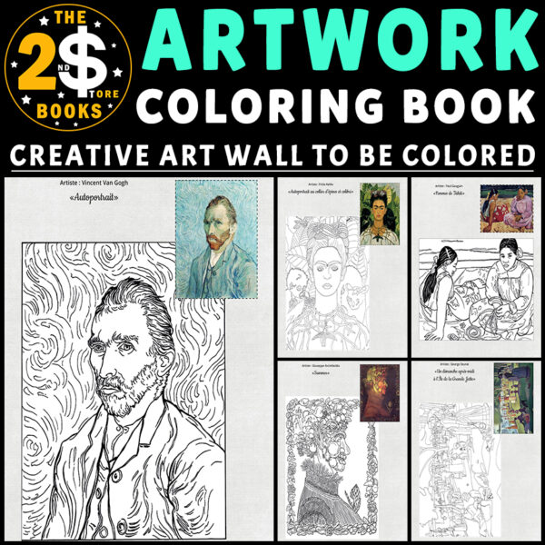 Artwork Coloring Book - 5 Pages | Made By Teachers