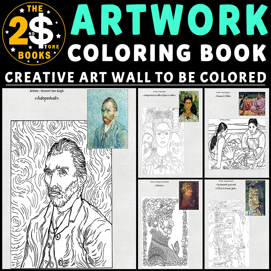 Artwork Coloring Book - 5 Pages | Made By Teachers