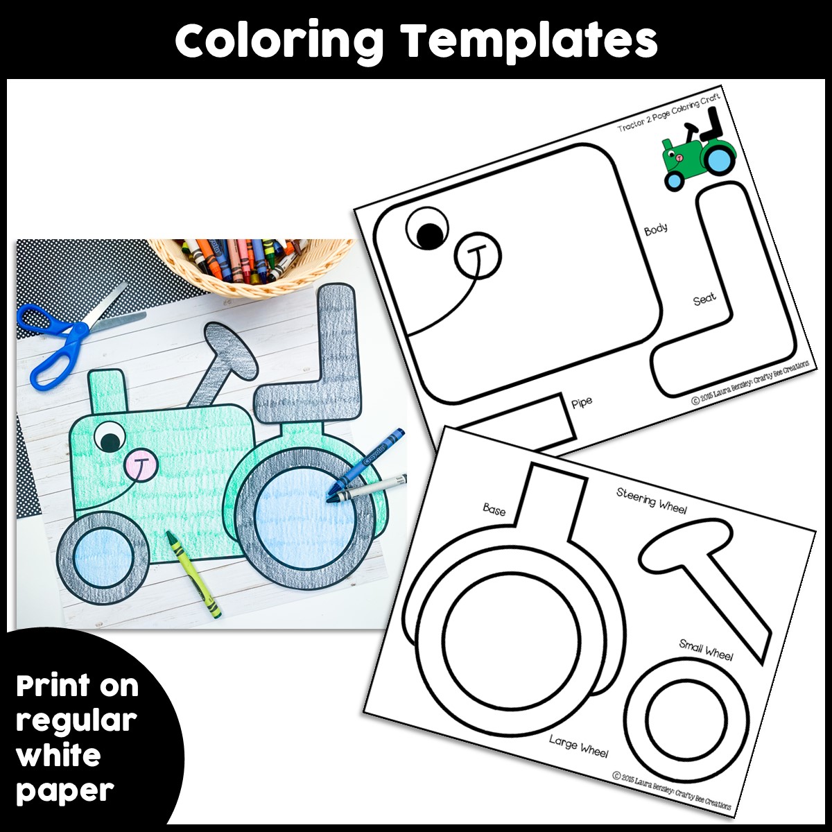 Tractor Craft | Transportation Crafts | Transportation Activities ...