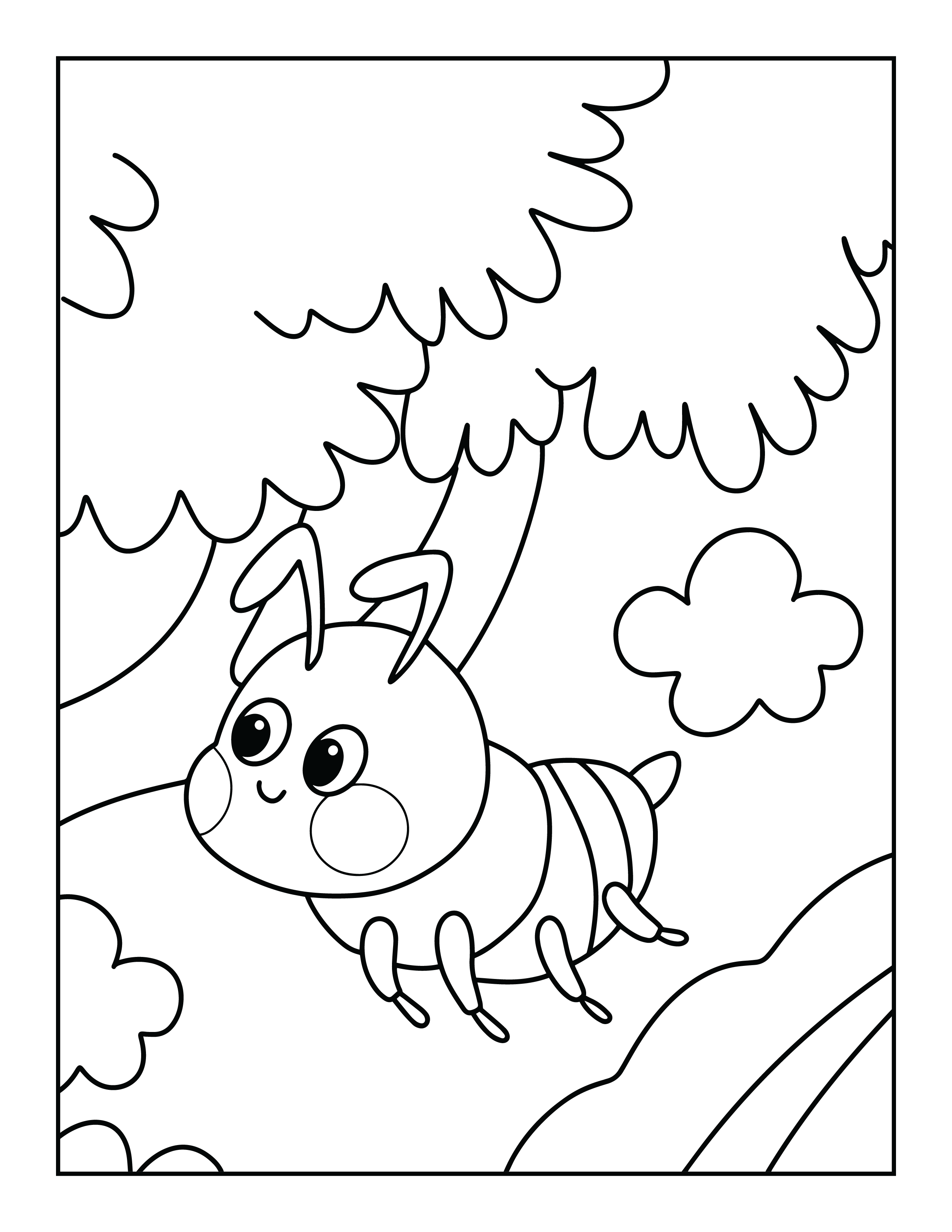 Buzzing with Fun: Cute Bugs and Insects Coloring Pages | Made By Teachers