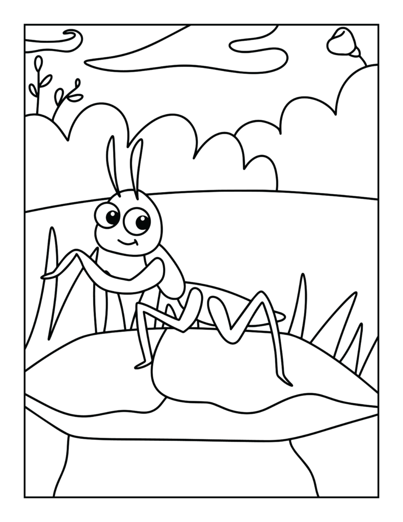 Buzzing with Fun: Cute Bugs and Insects Coloring Pages | Made By Teachers
