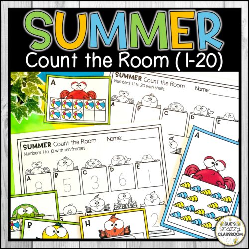Summer Themed Count the Room | Math Center and Activity | Numbers 1 to ...