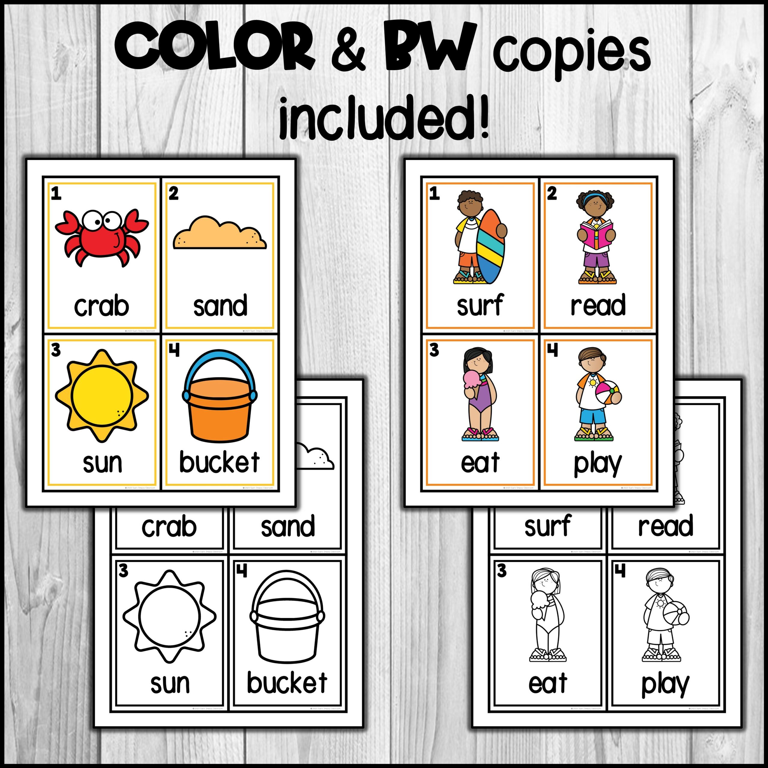 Summer Themed Center | Write the Room Activity | Low-Prep Literacy ...
