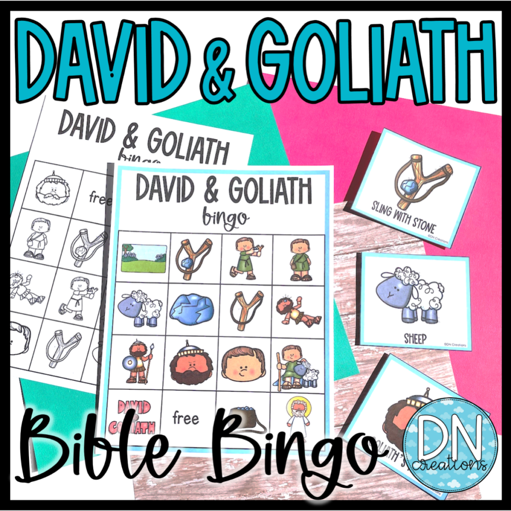 Bible Bingo David and Goliath l David Bible Lesson Games | Made By Teachers
