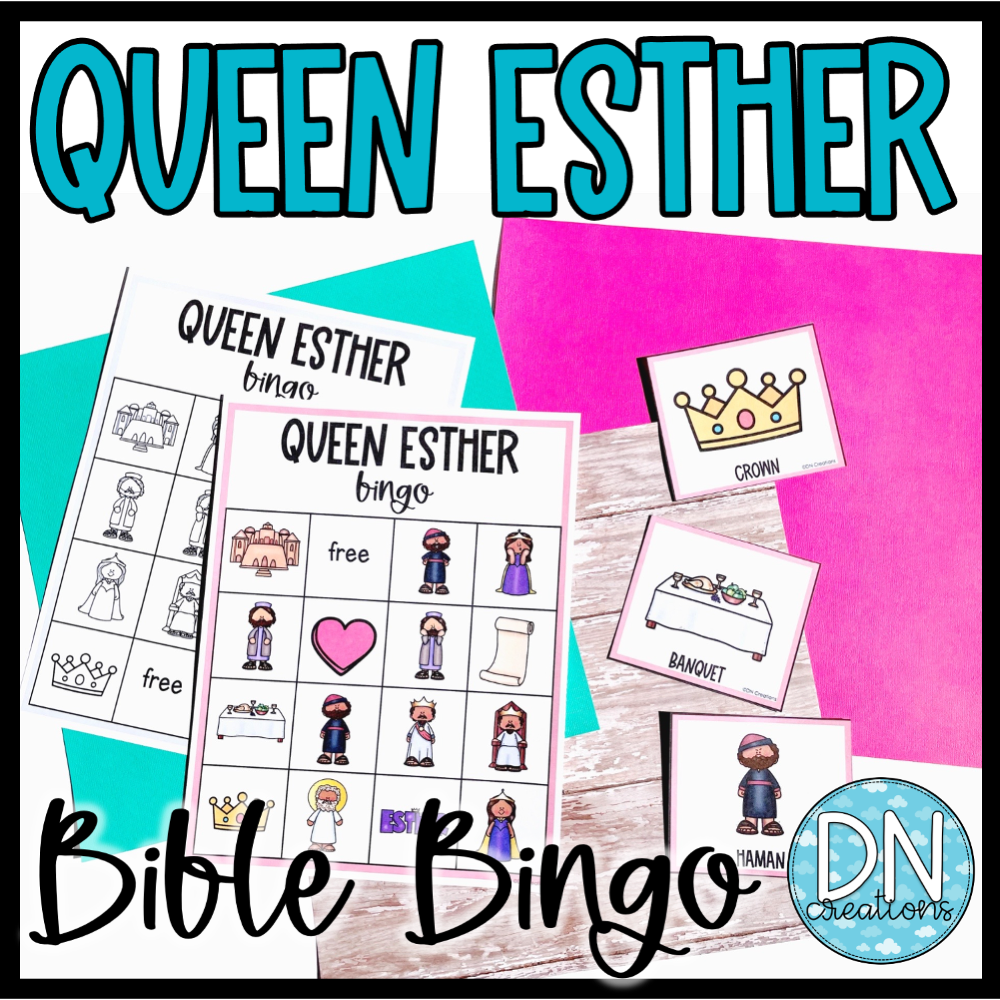 Bible Bingo Queen Esther L Bible Games L Sunday School Activities Bible Bingo Queen Esther L Bible Games L Sunday School Activities