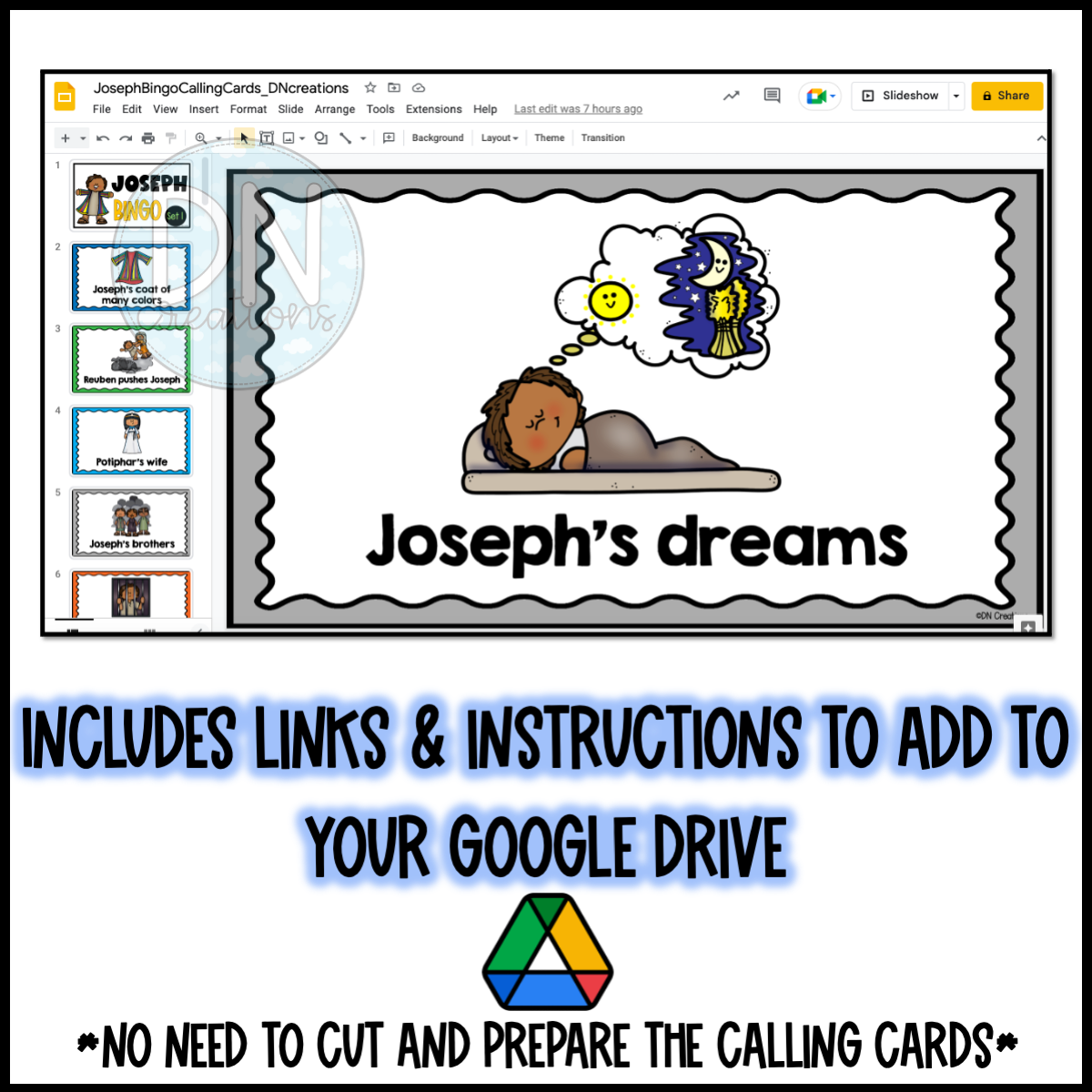 Bible Bingo Young Joseph l Old Testament Bible Games l Joseph Bingo ...