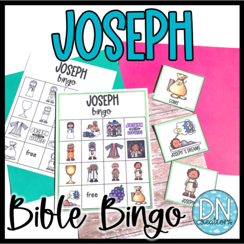 Bible Bingo Young Joseph l Old Testament Bible Games l Joseph Bingo ...
