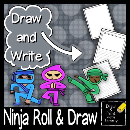 Roll a Ninja Roll and Draw Art Activity Game Perfect for a Art Sub ...