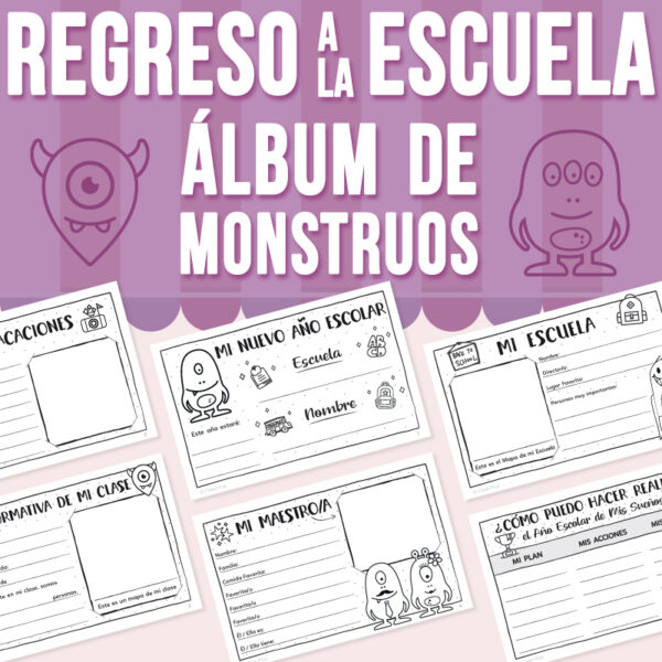 Regreso a la Escuela - Álbum de Monstruos | Made By Teachers