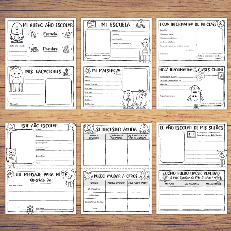 Regreso a la Escuela - Álbum de Monstruos | Made By Teachers