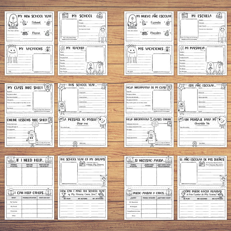 Back to School | Monsters Albums BUNDLE | Made By Teachers