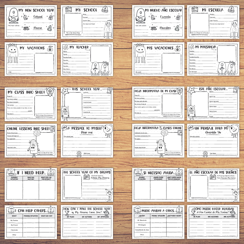 Back to School | Monsters Albums BUNDLE | Made By Teachers