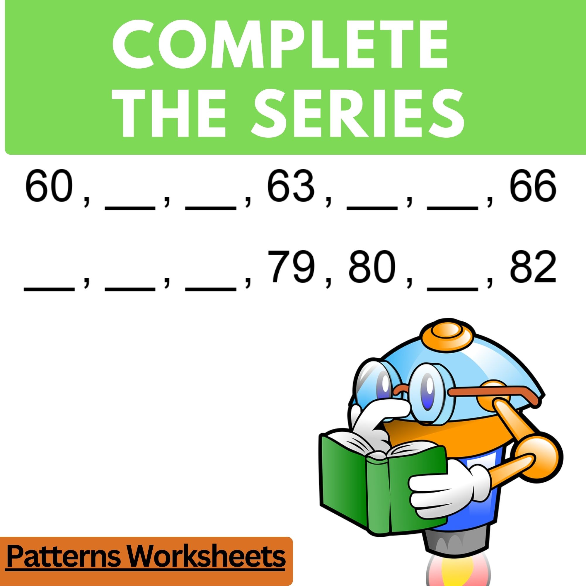 Patterns Worksheets - Complete the Series Worksheet(Series Between 0 ...