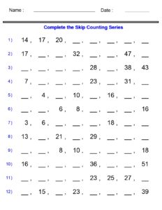Patterns Worksheets - Easy Skip Counting Worksheets | Made By Teachers