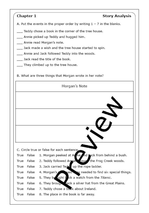 Magic Tree House "Tigers at Twilight" worksheets | Made By Teachers