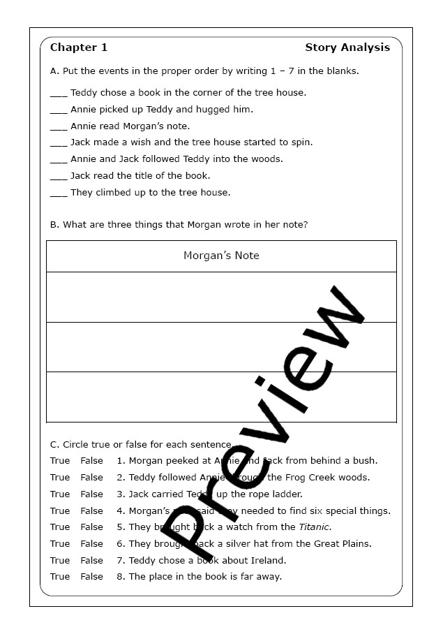Magic Tree House "Tigers at Twilight" worksheets | Made By Teachers