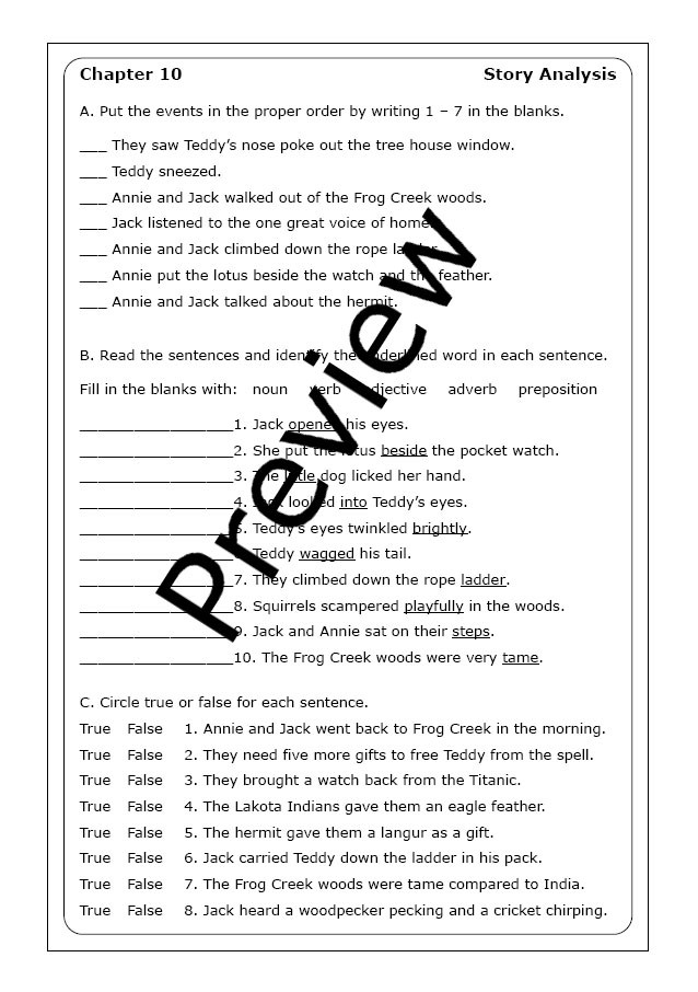 Magic Tree House "Tigers at Twilight" worksheets | Made By Teachers