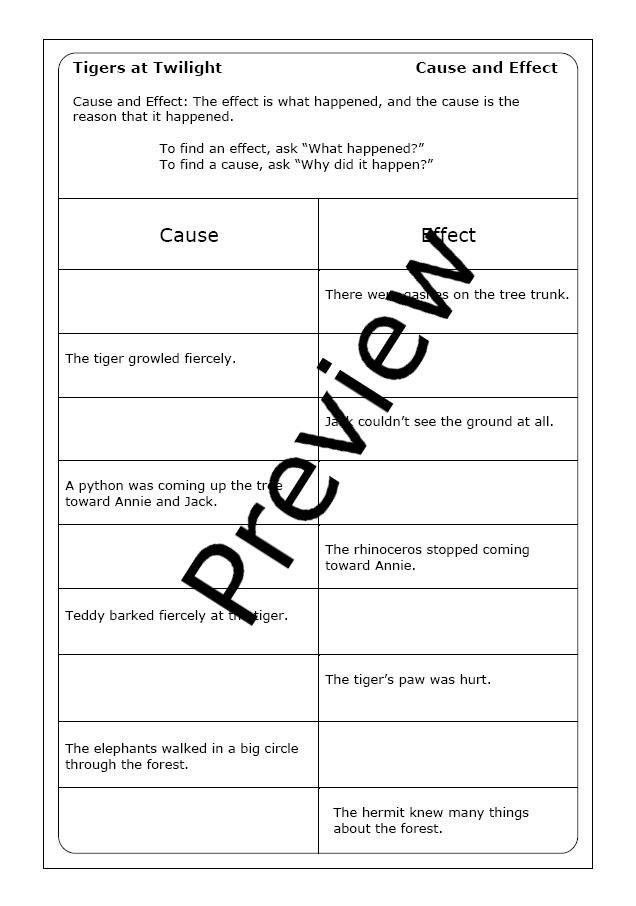 Magic Tree House "Tigers at Twilight" worksheets | Made By Teachers