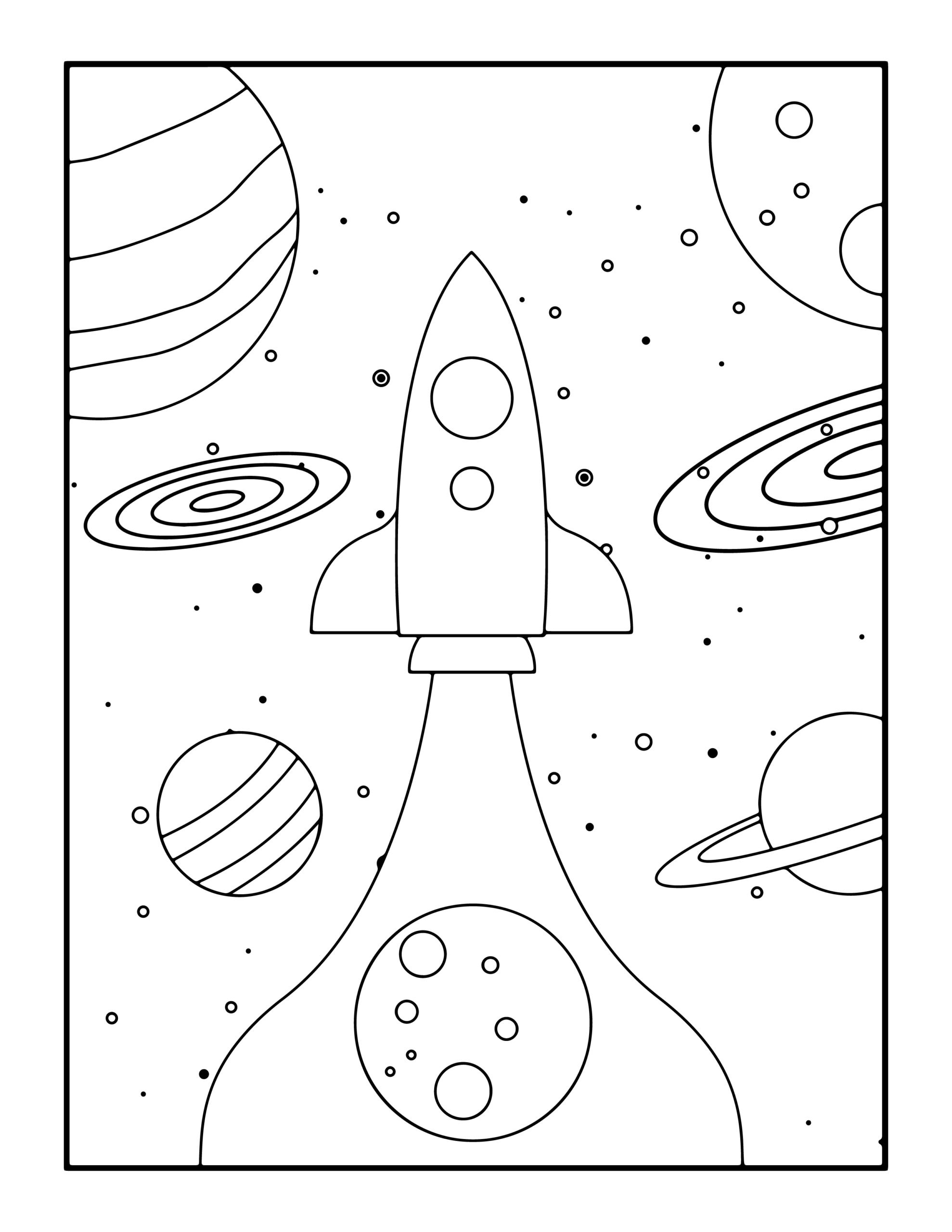 Journey to the Stars: A Space Coloring Book for Kids | Made By Teachers