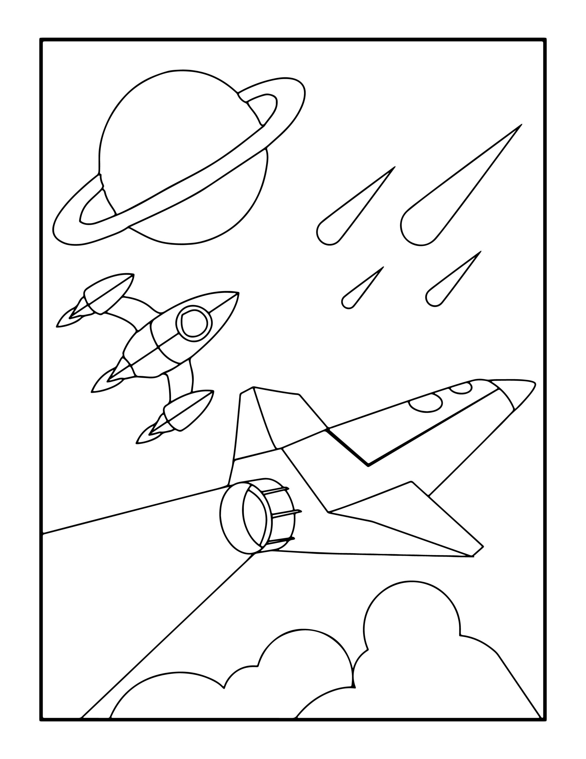 Journey to the Stars: A Space Coloring Book for Kids | Made By Teachers