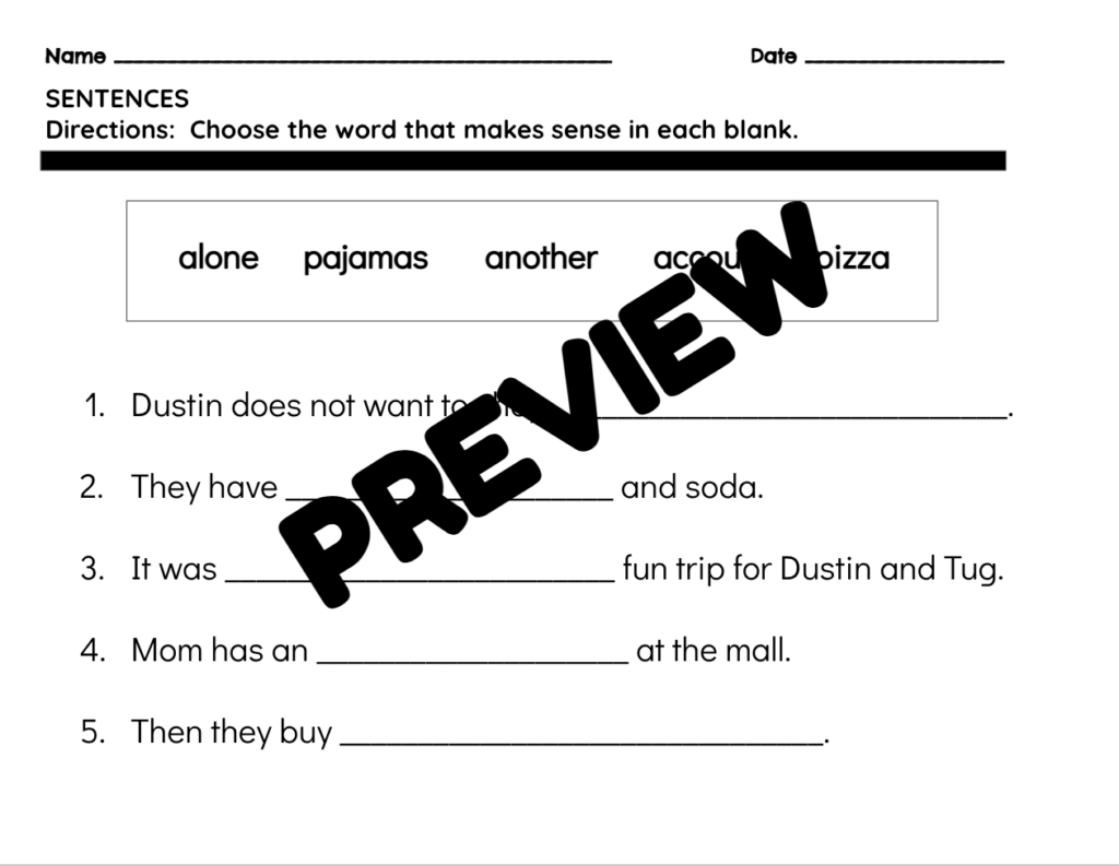 The Tales of Dustin and Tug Decodable Passages: Schwa | Made By Teachers
