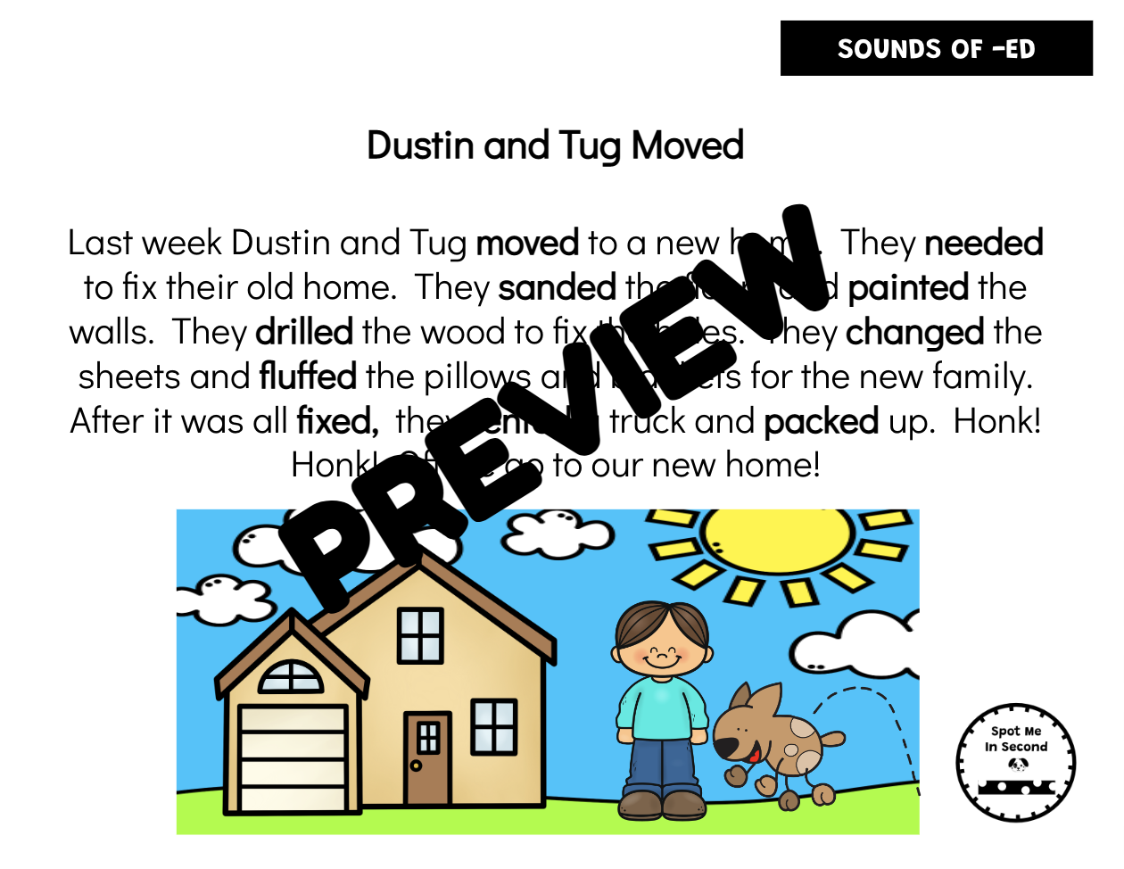 The Tales of Dustin and Tug Decodable Passages: Sounds of -ed | Made By ...