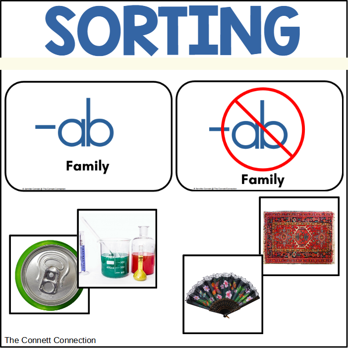 AB Word Family Centers with Real Photographs | Made By Teachers