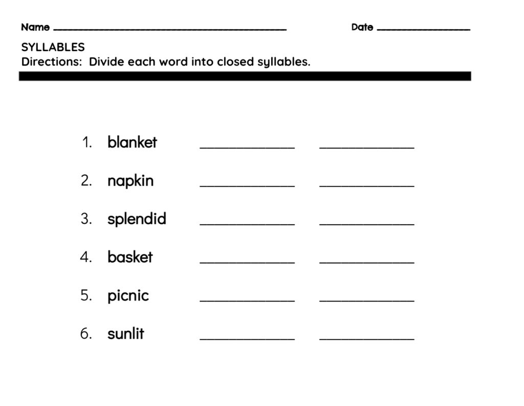 Decodable Passages: Multisyllabic Closed Syllables - Made By Teachers