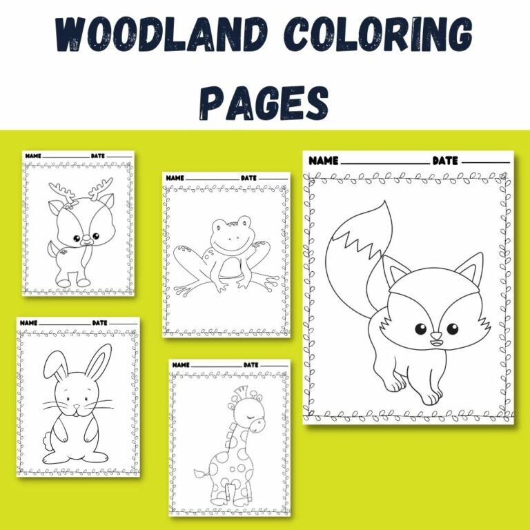 Woodland and forest Animal Themed Coloring Pages | Made By Teachers