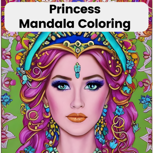 Princess Mandala Coloring Pages | Made By Teachers