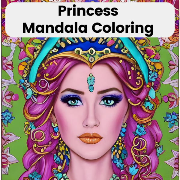 Princess Mandala Coloring Pages | Made By Teachers