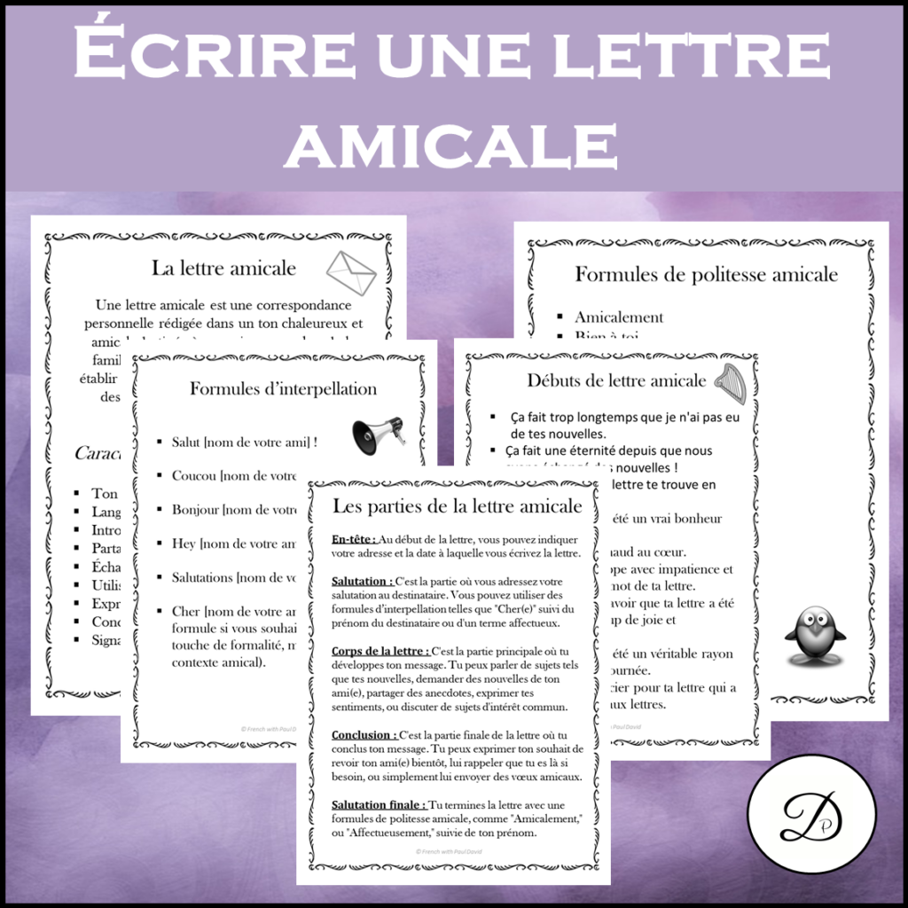 Écrire une lettre amicale | Made By Teachers