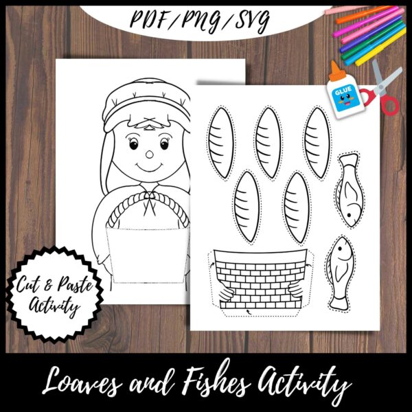 Loaves and Fishes | Bible Activity | Bible Craft | Sunday School | Cut ...