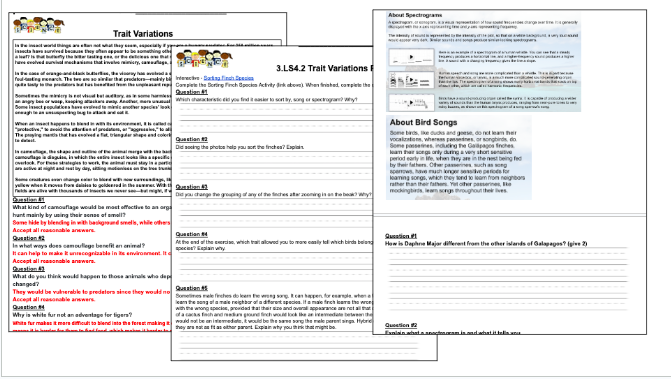 3rd Grade Trait Variations 3.LS4.2 Activities | Made By Teachers