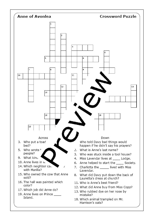 L. M. Montgomery "Anne of Avonlea" worksheets | Made By Teachers