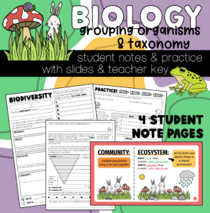 Grouping Organisms & Taxonomy Notes and Practice | Made By Teachers
