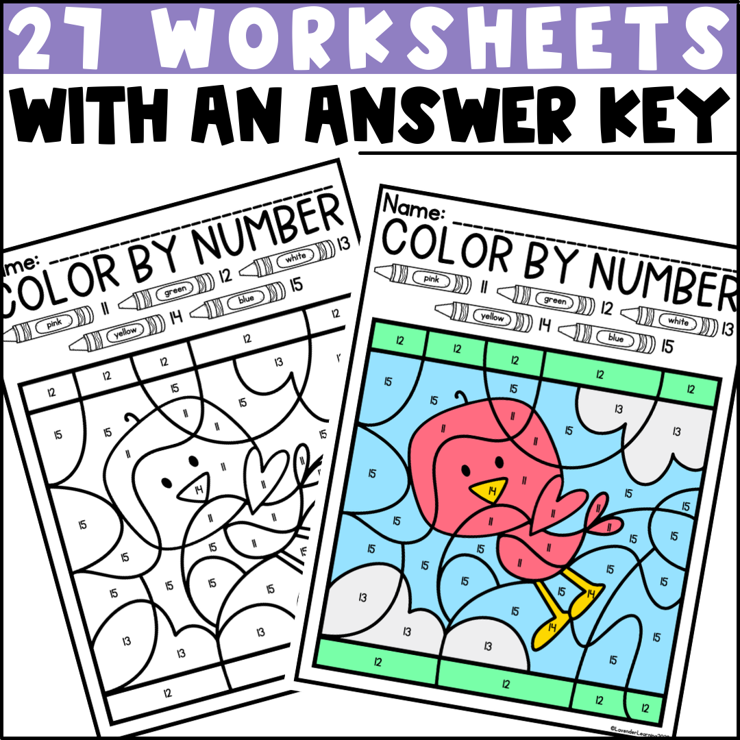 Birds Color by Code - Birds Color by Number - Birds Color by Letter ...