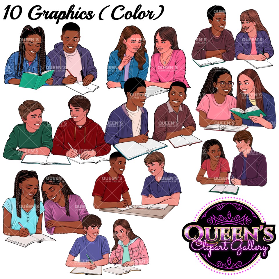 Working Together Clipart, Teams Clipart, Teenagers Clipart, Teen ...