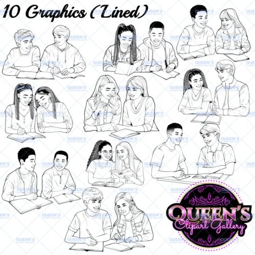 Working Together Clipart, Teams Clipart, Teenagers Clipart, Teen ...